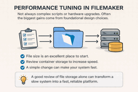 File Size and Slow FileMaker—Use External Container Storage